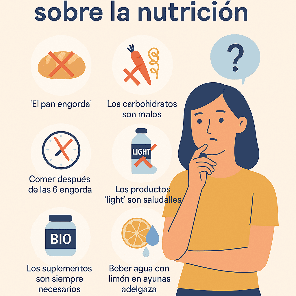 Mitos comunes sobre nutrición - Policlínica Omega